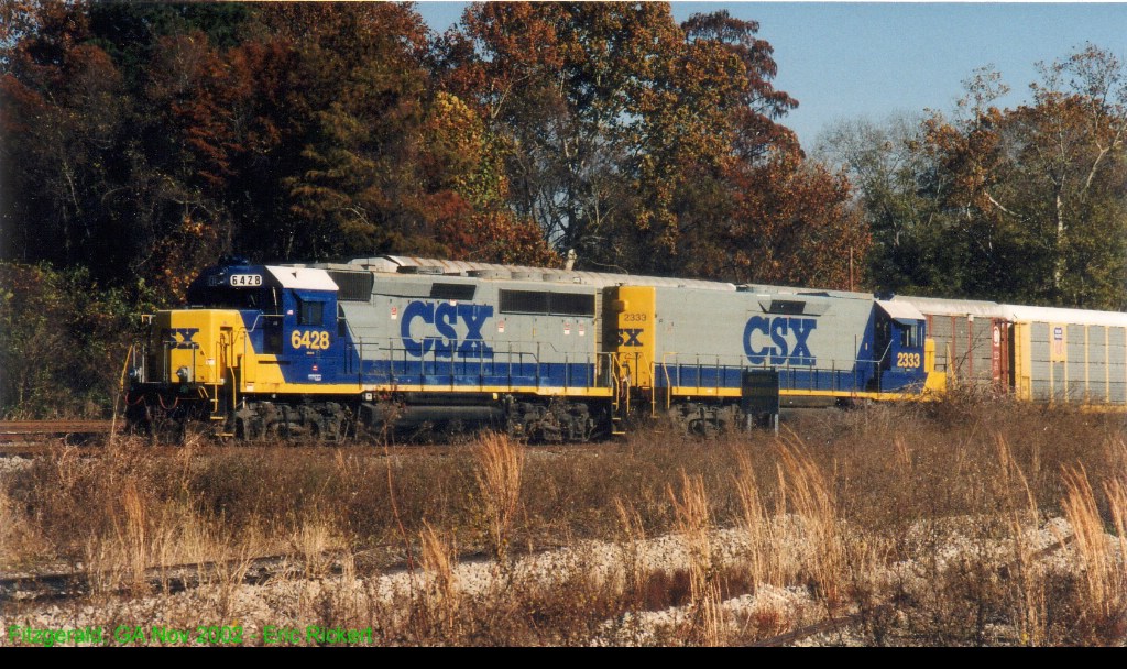 CSX 6428 and 2333